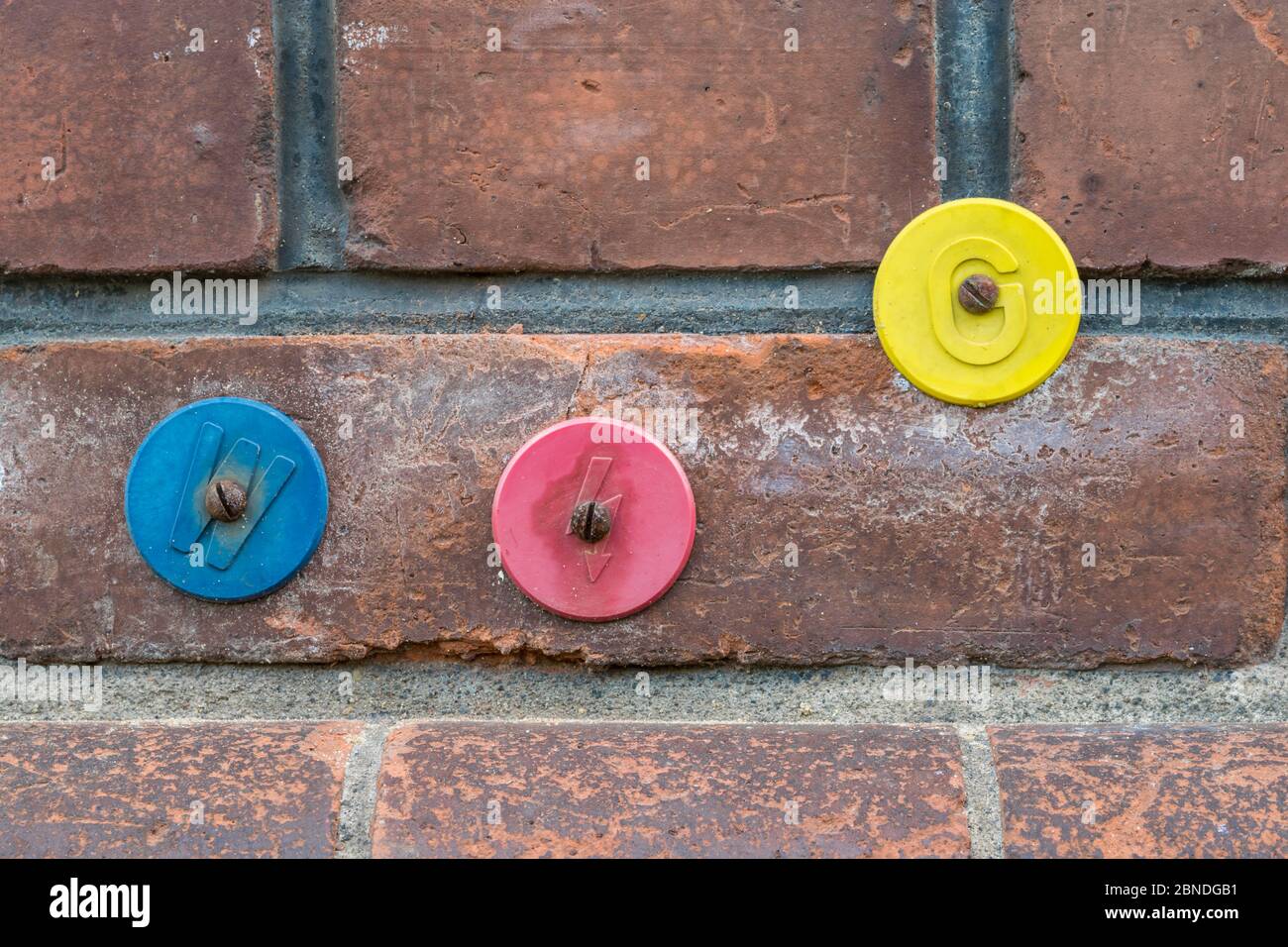 supply signs on a historic wall Stock Photo - Alamy