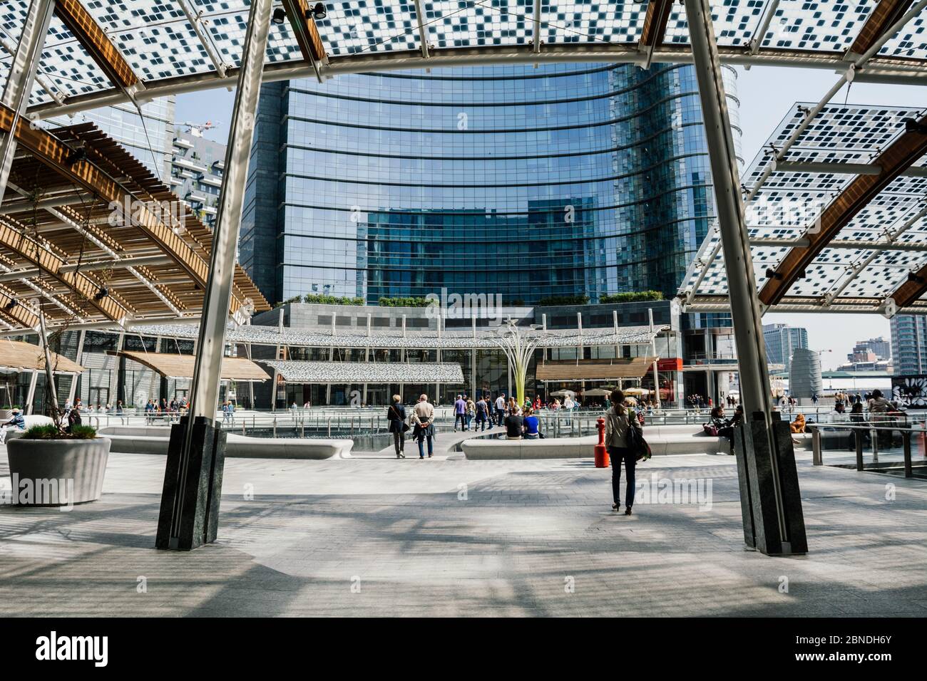 One of the most modern areas of Milan with the towers designed by the ...
