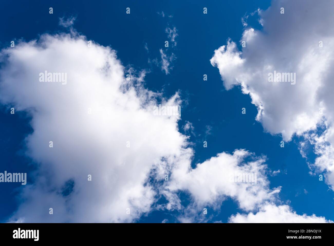 Beautiful sky with volumetric clouds, and the rays of the sun Stock ...