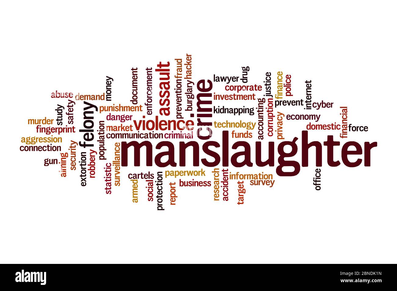 Manslaughter cloud concept on white background Stock Photo - Alamy