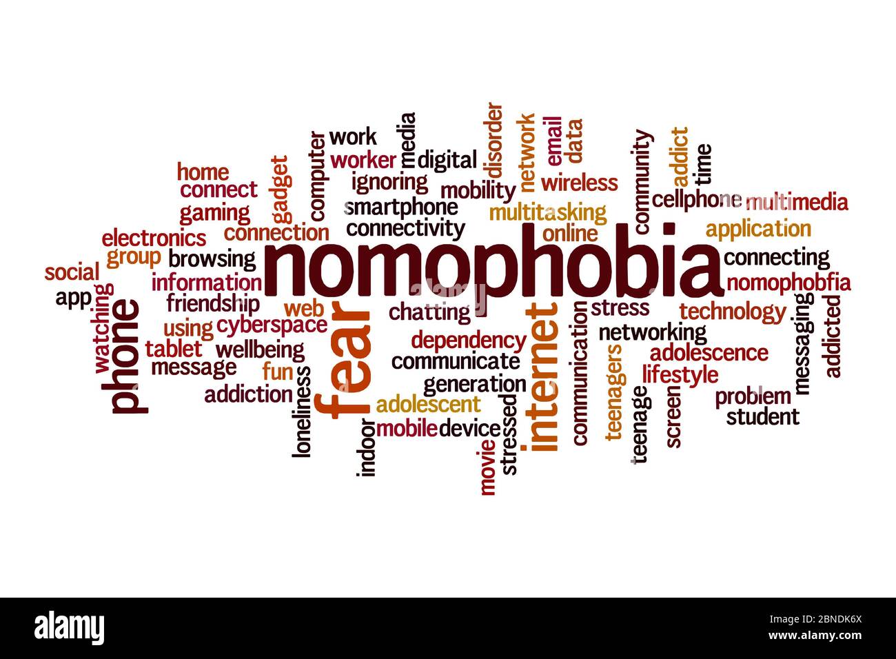 Nomophobia background hi-res stock photography and images - Alamy