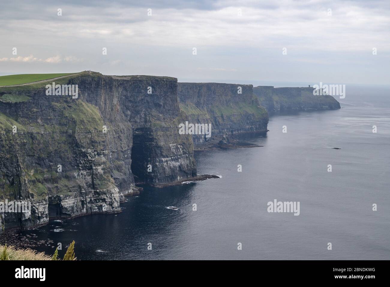View of the world famous Cliffs of Moher in county Clare Ireland ...