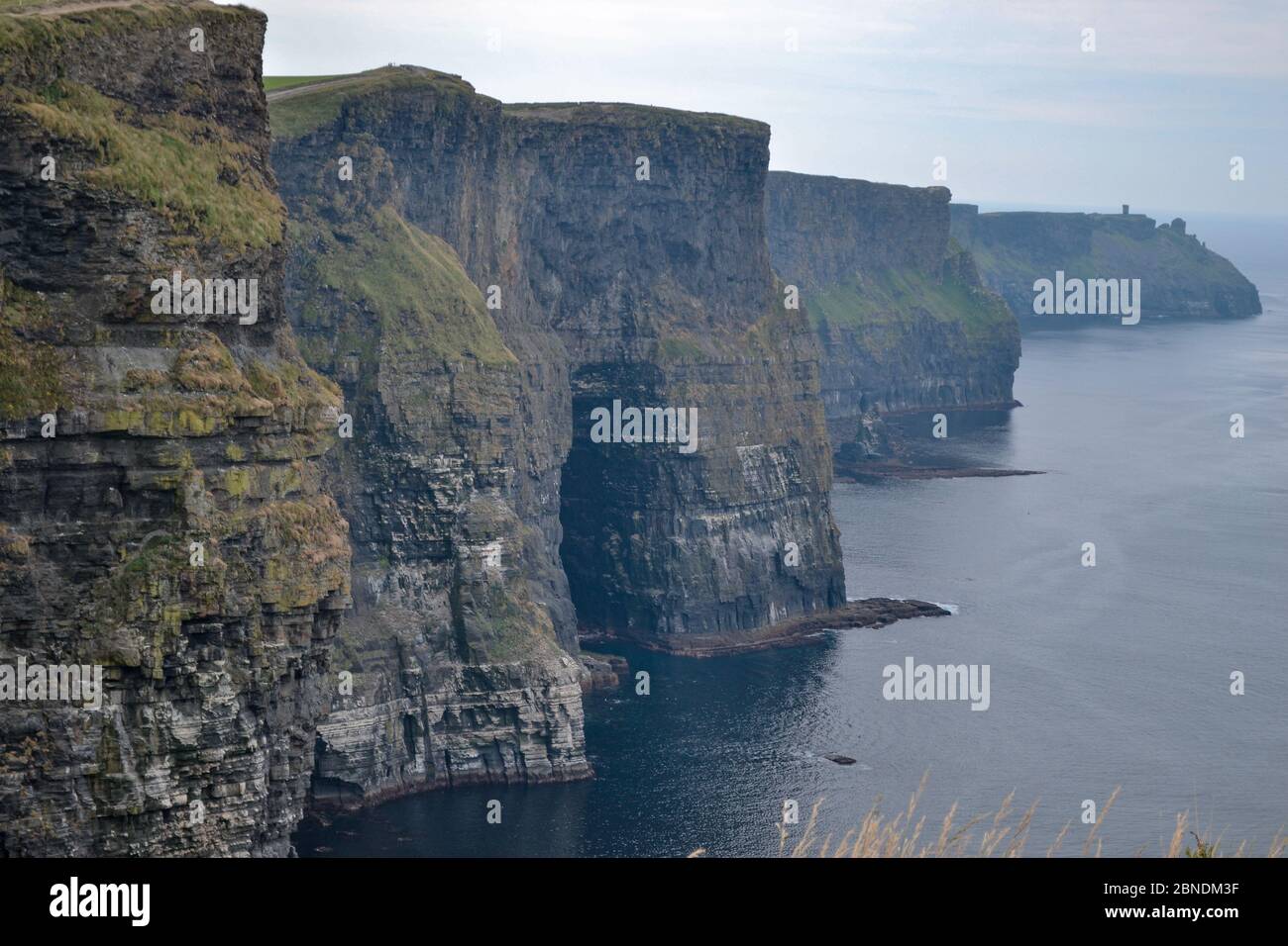 View of the world famous Cliffs of Moher in county Clare Ireland ...
