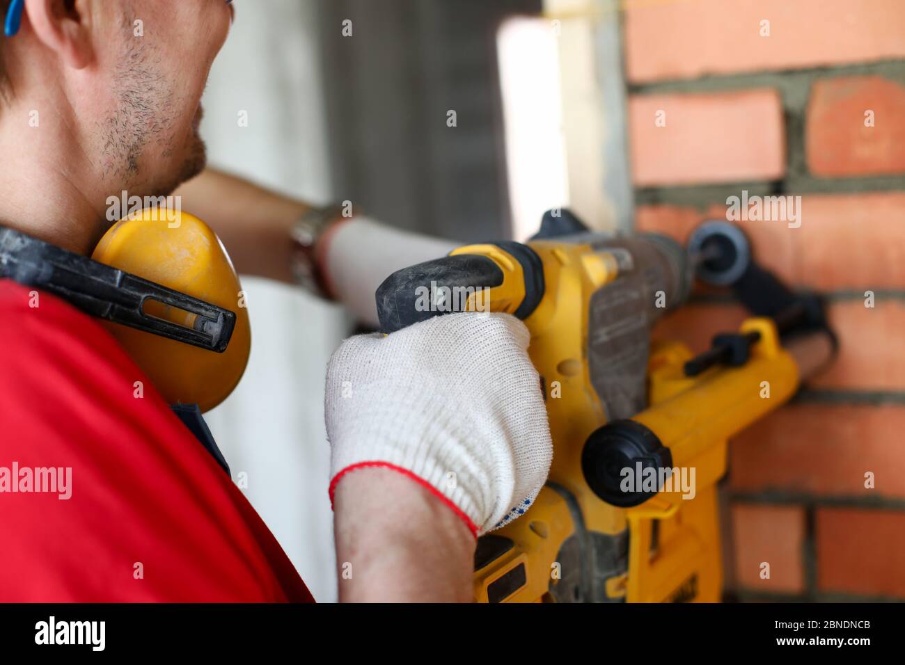 Concentrated male at work Stock Photo - Alamy