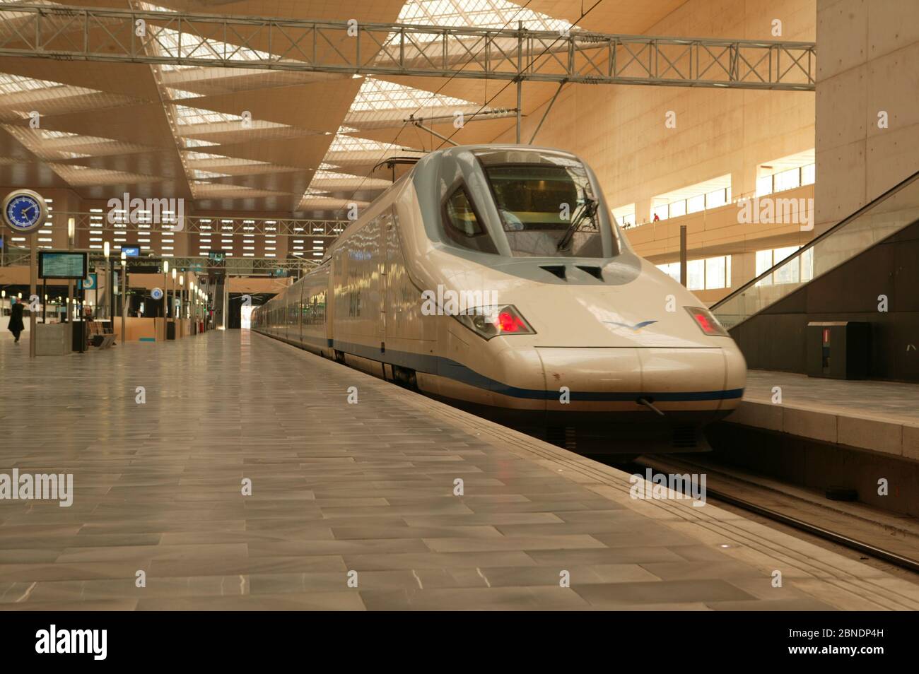 Talgo model high-speed train on the Spanish railway network Stock Photo ...