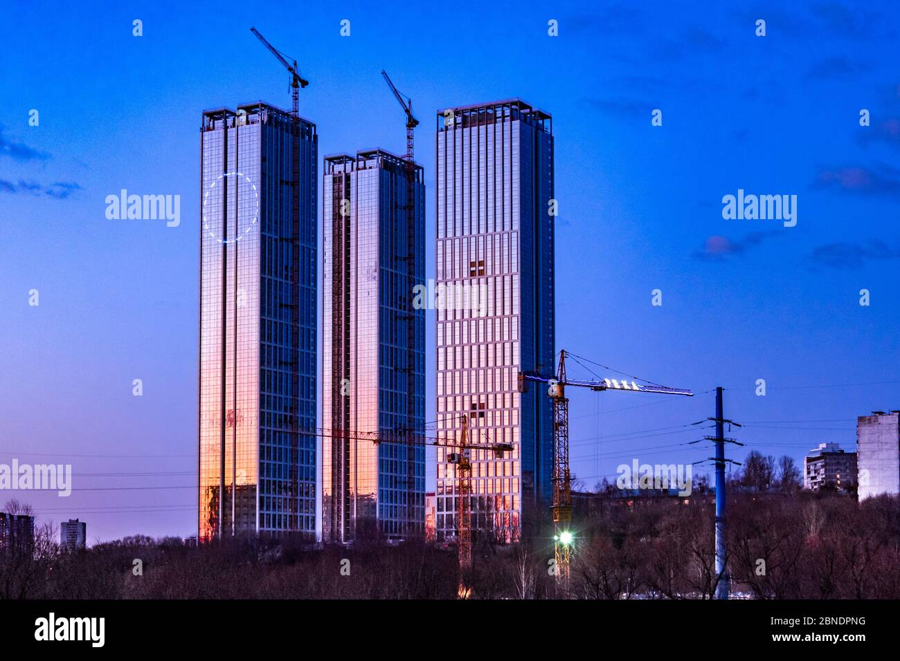 Russia, Moscow. New buildings Stock Photo - Alamy