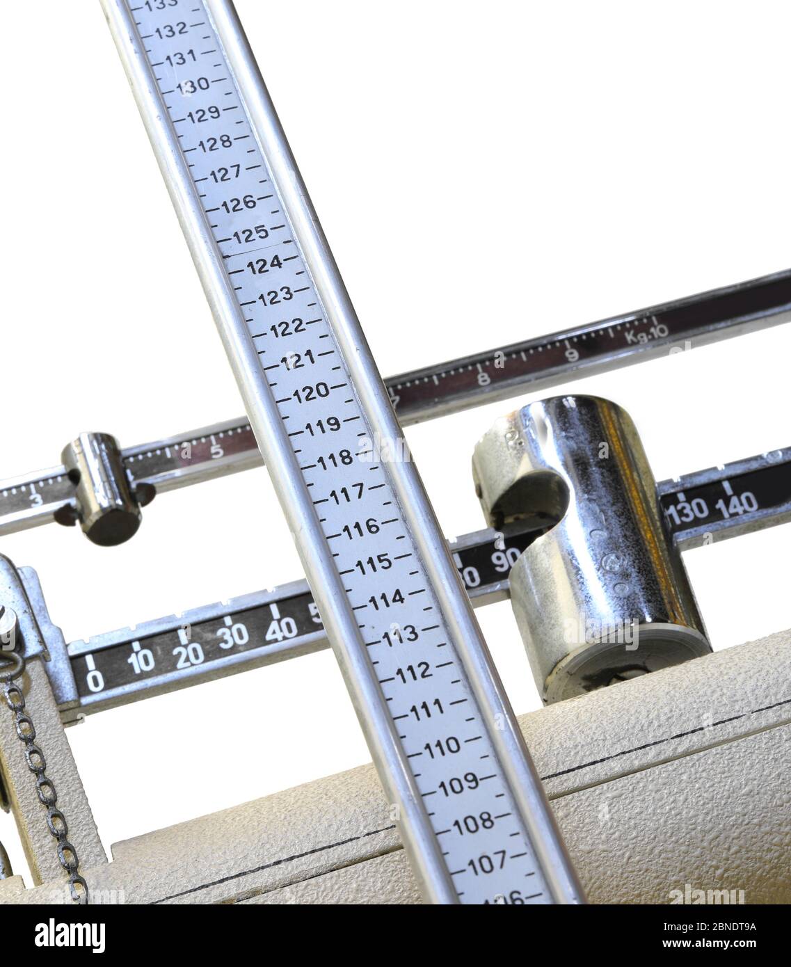 vintage bathroom scale with high for measuring height in the doctor s ...