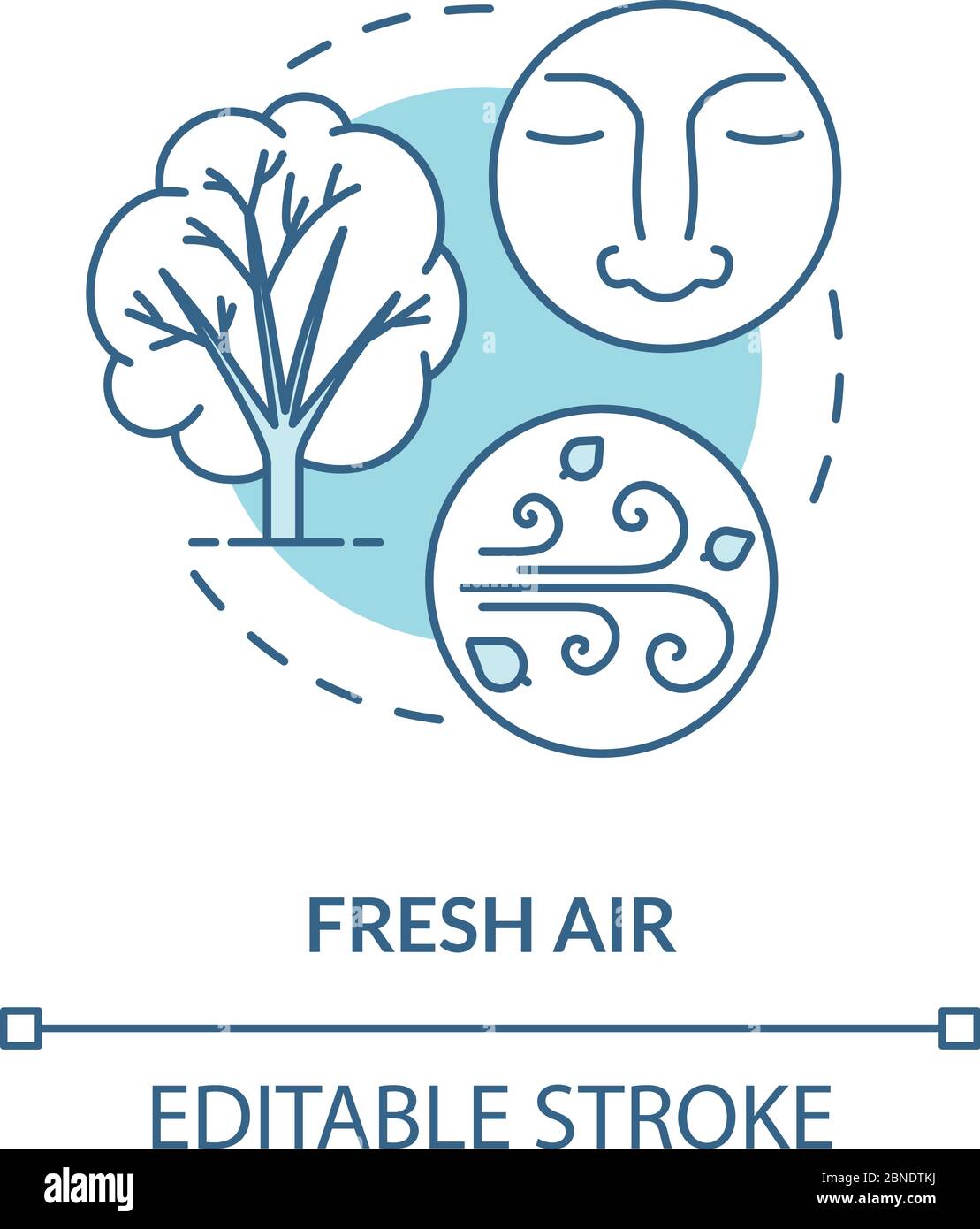 Fresh air turquoise concept icon Stock Vector Image & Art - Alamy