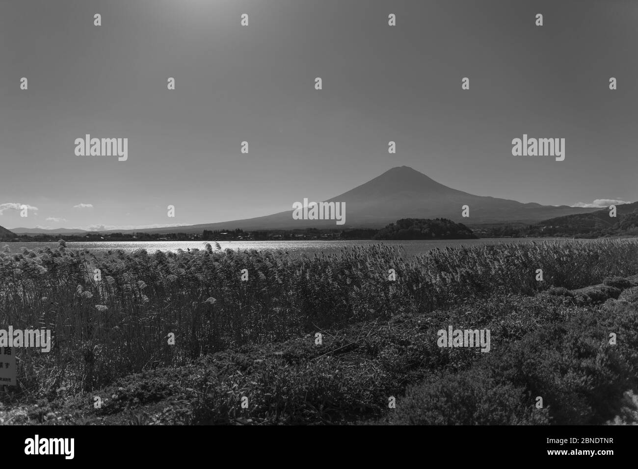Mt fuji view Black and White Stock Photos & Images - Alamy