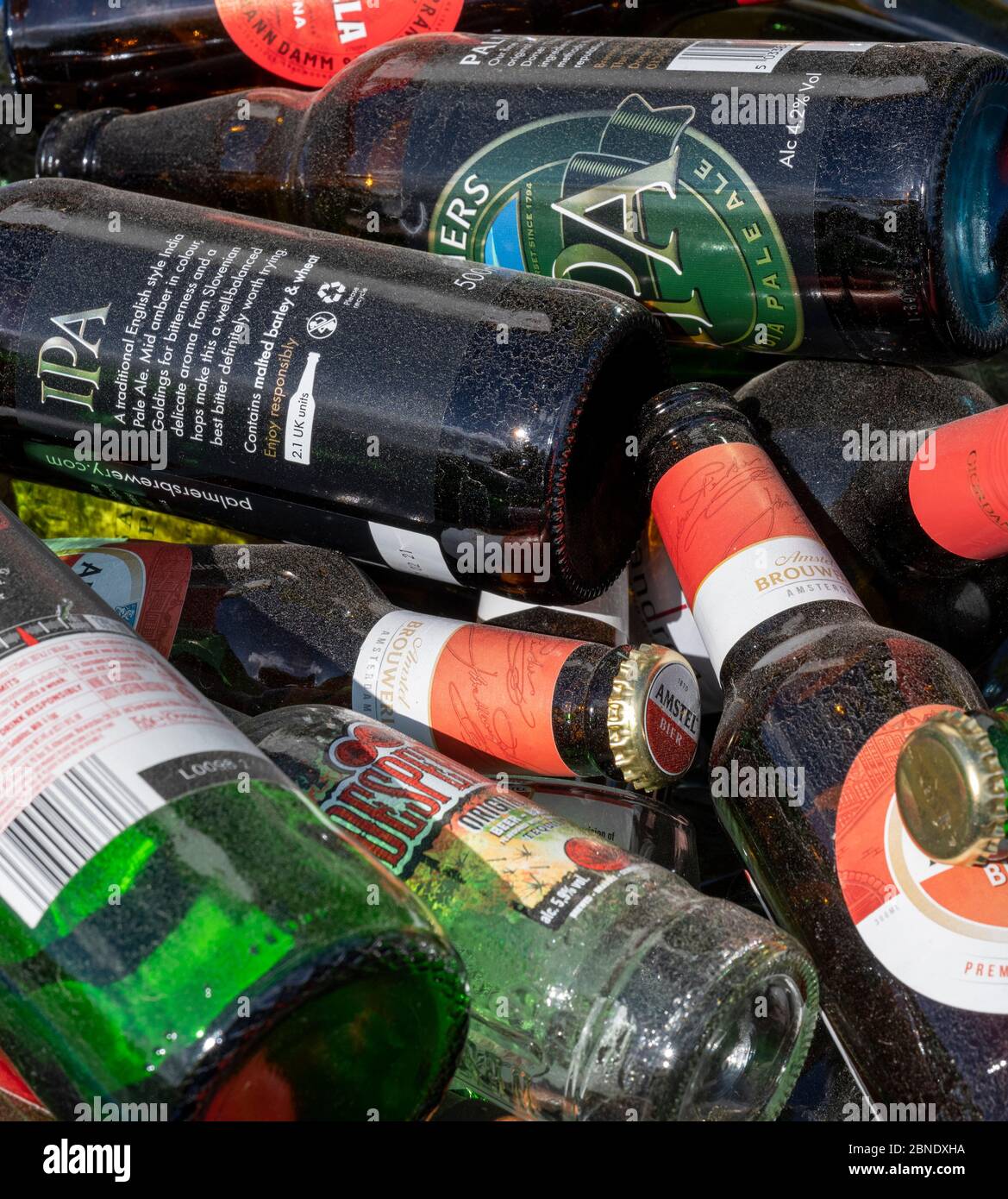 Empty beer bottles hi-res stock photography and images - Alamy