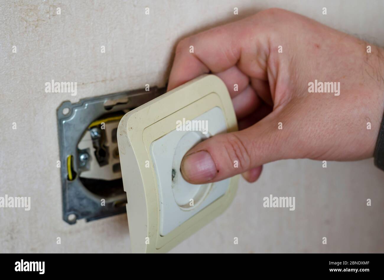 Disassembled power socket cable hi-res stock photography and images - Alamy
