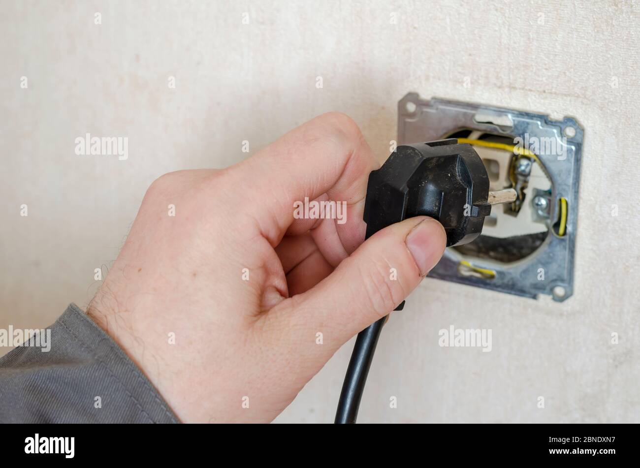 Electric plug disassembled hi-res stock photography and images - Alamy