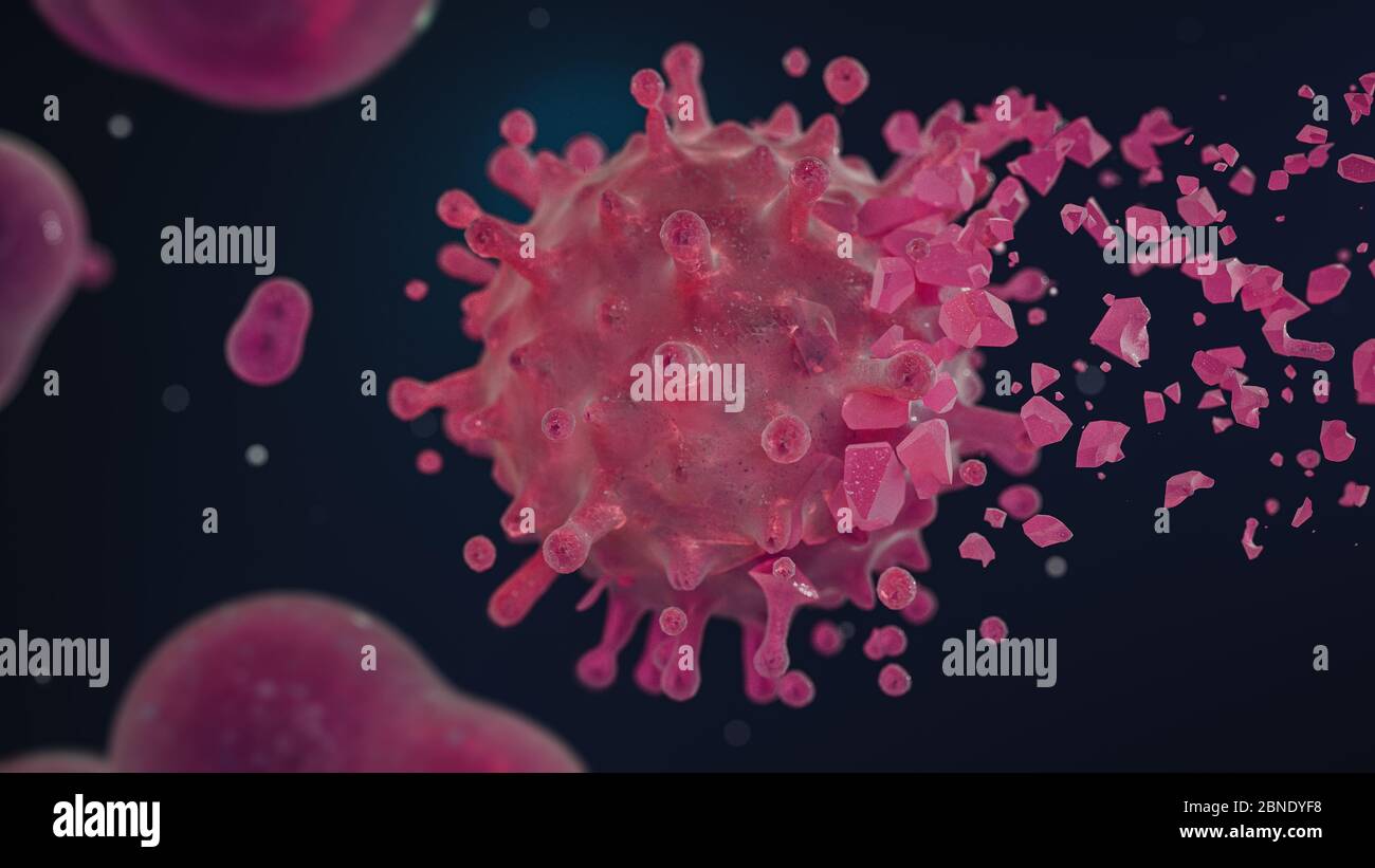 Destruction of the virus hi-res stock photography and images - Alamy