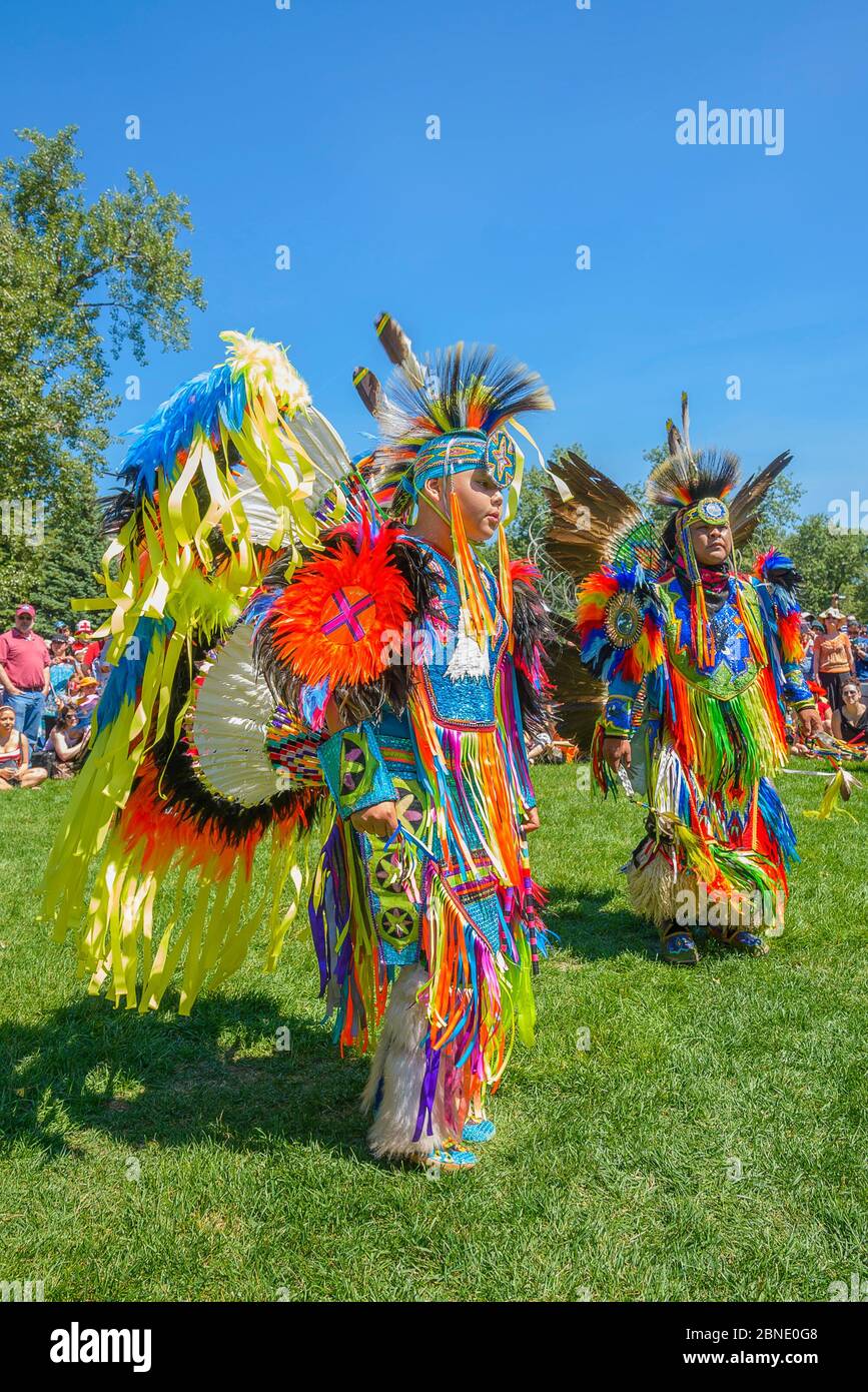 First Nations performance at Canada day Pow Wow, Princes Island ...