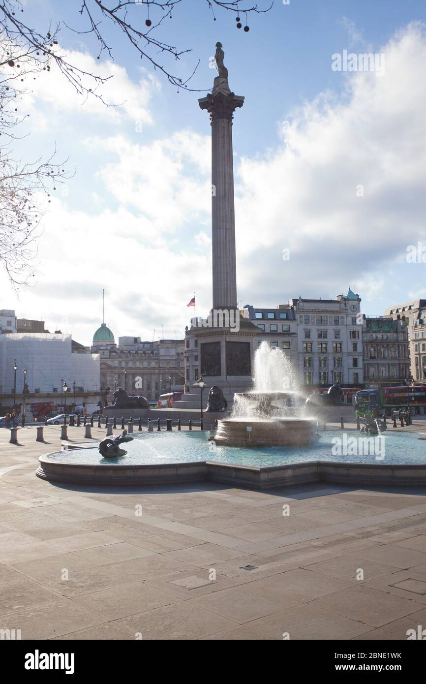 Nelsons Column, Trafalgar Square, London Stock Photo - Alamy
