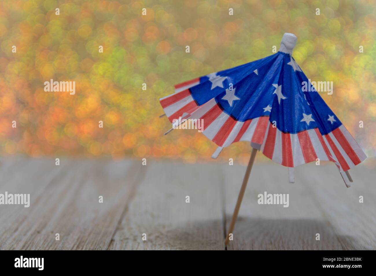 Getting ready to Open for business USA concept with closed umbrella ...