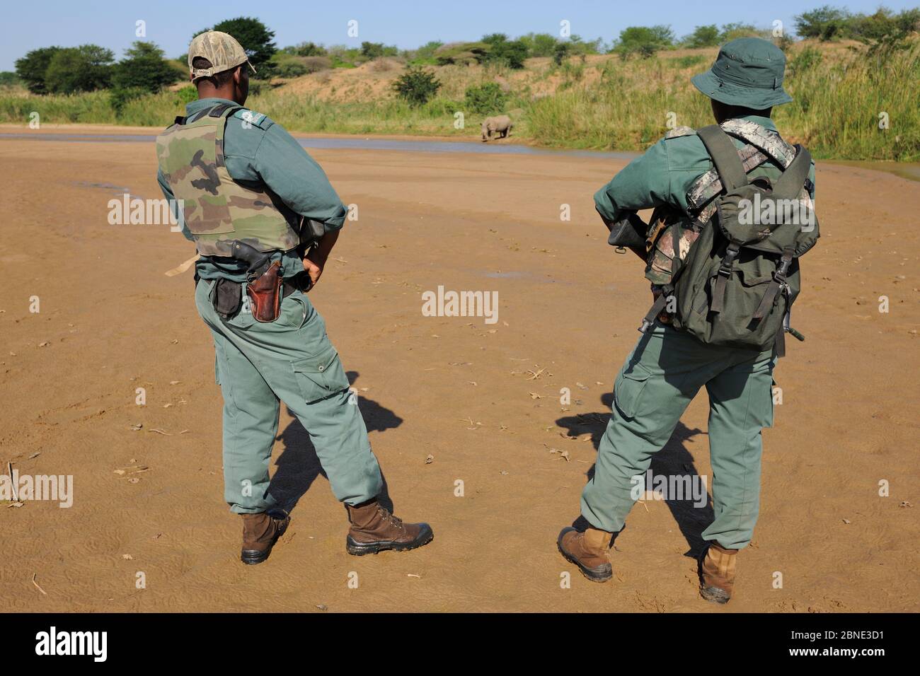 Anti poaching patrol in iMfolozi National Park, South Africa, October ...