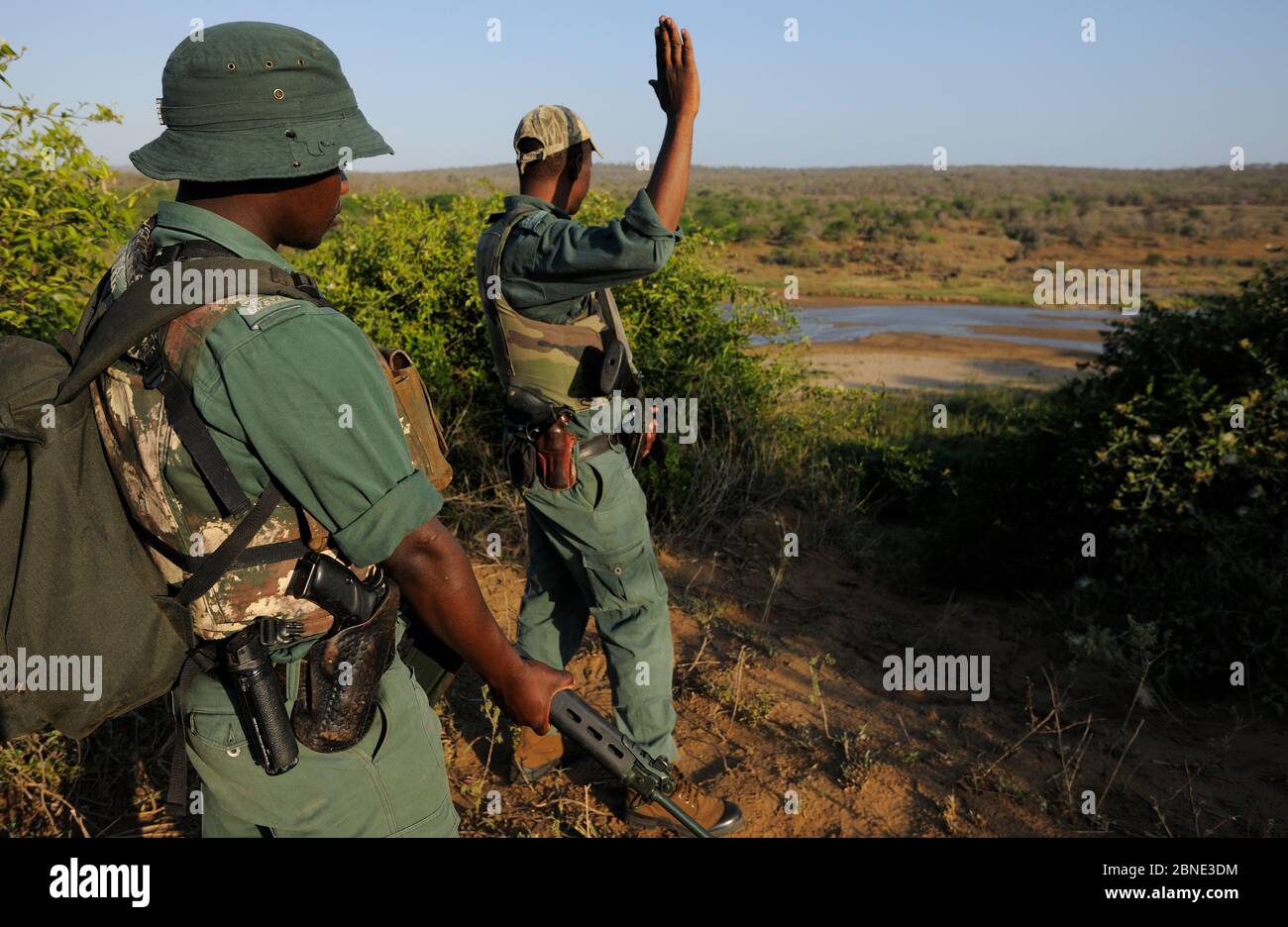 Anti poaching patrol in iMfolozi National Park, South Africa, October ...