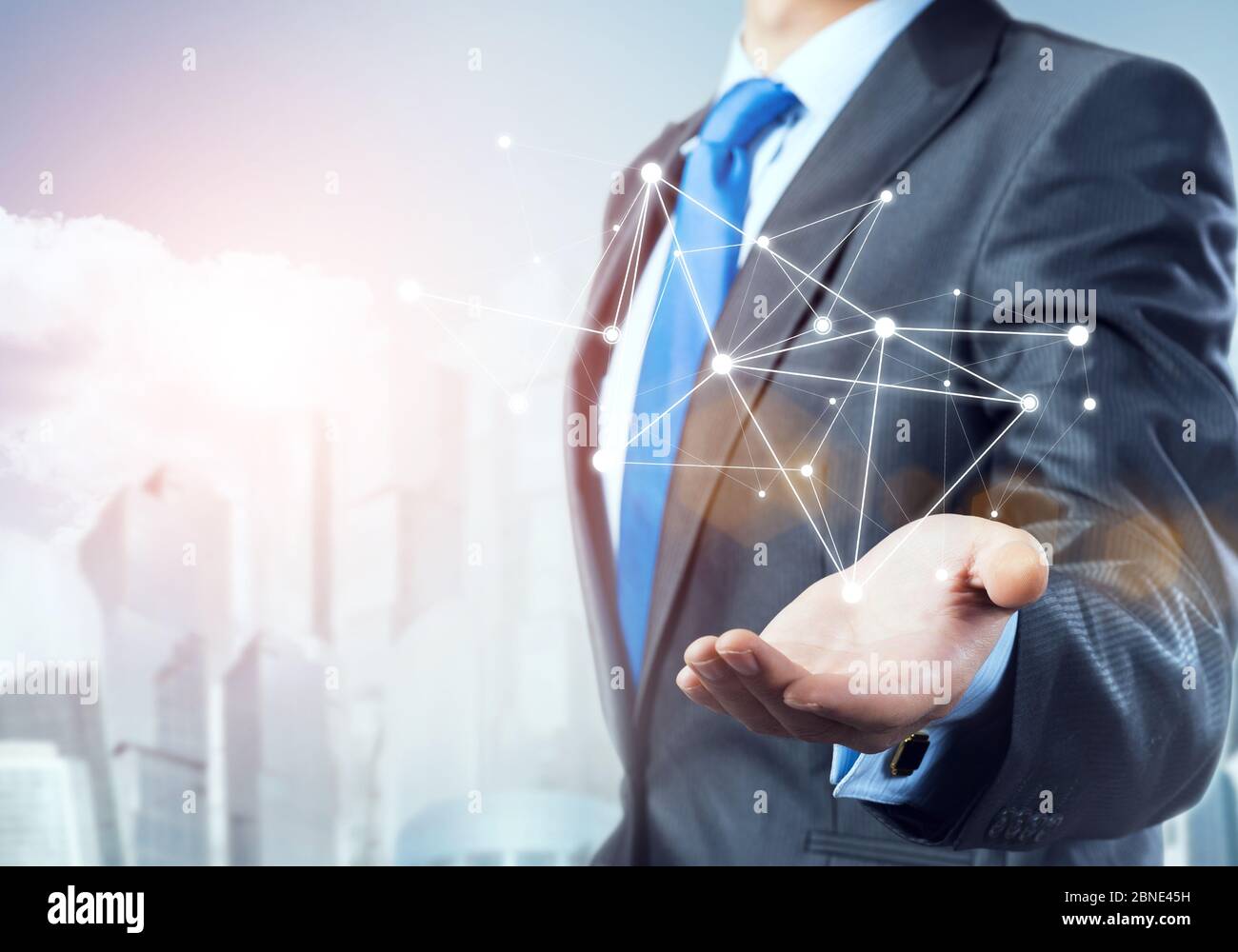Presenting connection and interaction concept Stock Photo - Alamy