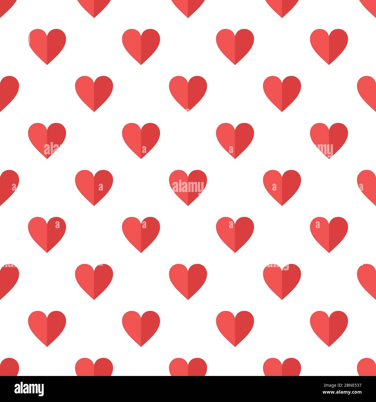 Red hearts seamless pattern. Abstract geometric wrapping texture ...