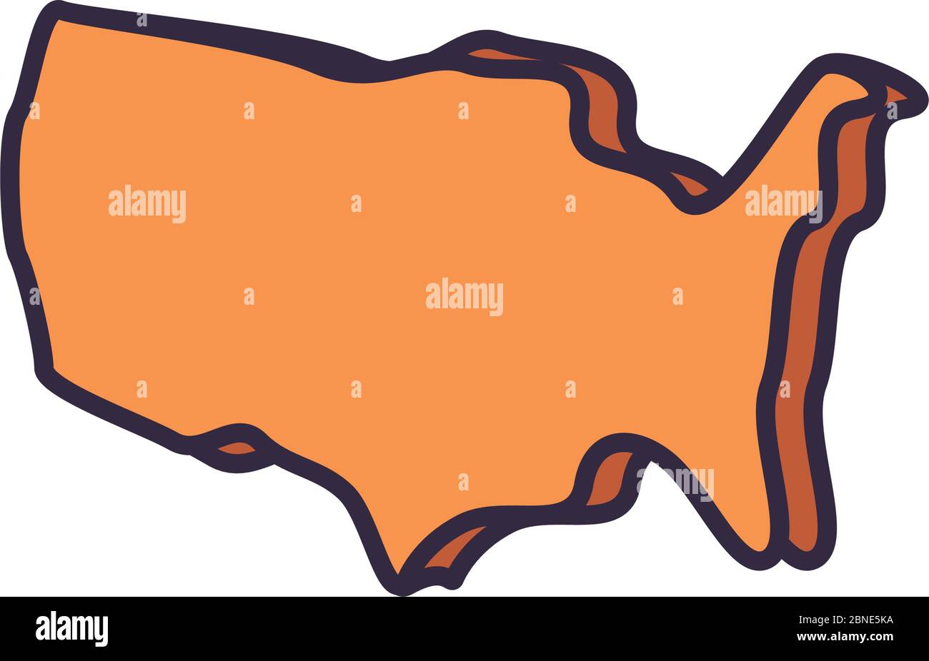 Map of us union states Cut Out Stock Images & Pictures - Alamy