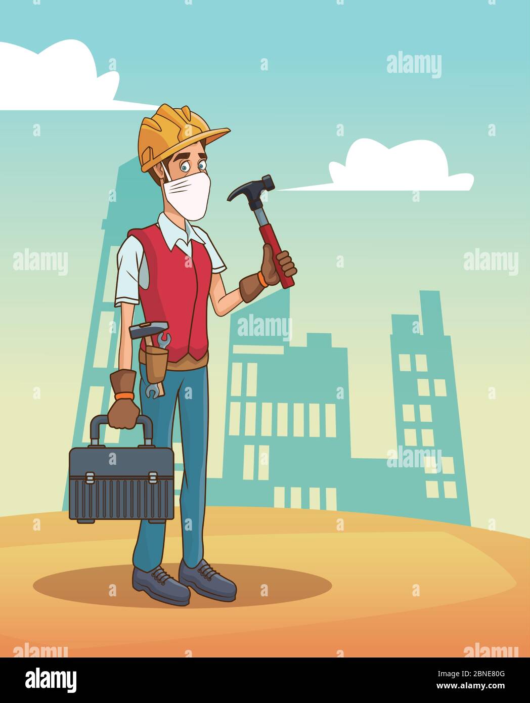 Hammer head using head Stock Vector Images - Alamy