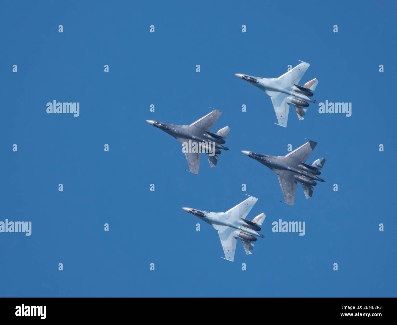 Moscow Russia Zhukovsky Airfield 31 August 2019: Aerobatic teams ...