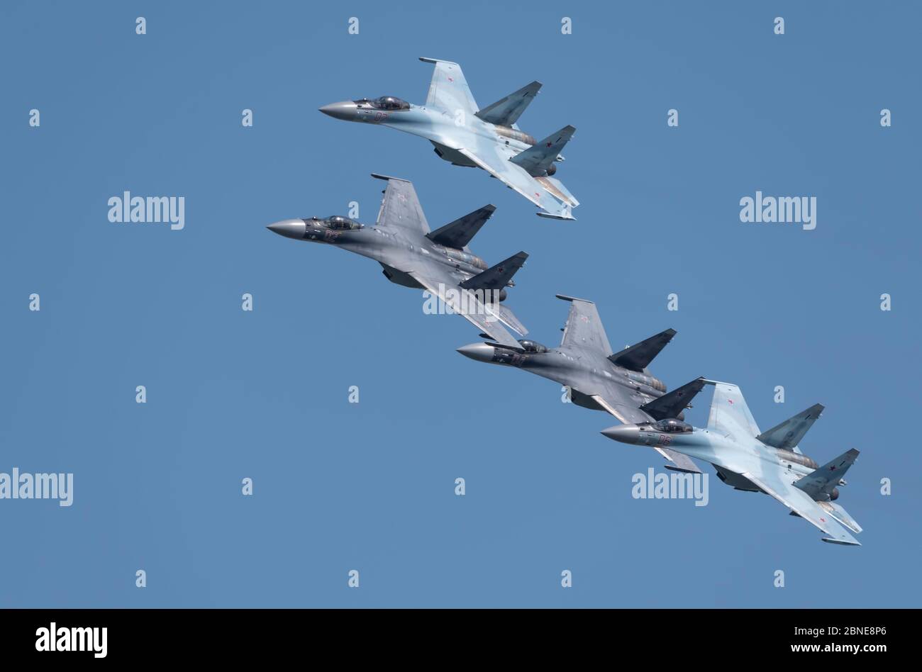 Moscow Russia Zhukovsky Airfield 31 August 2019: Aerobatic teams ...