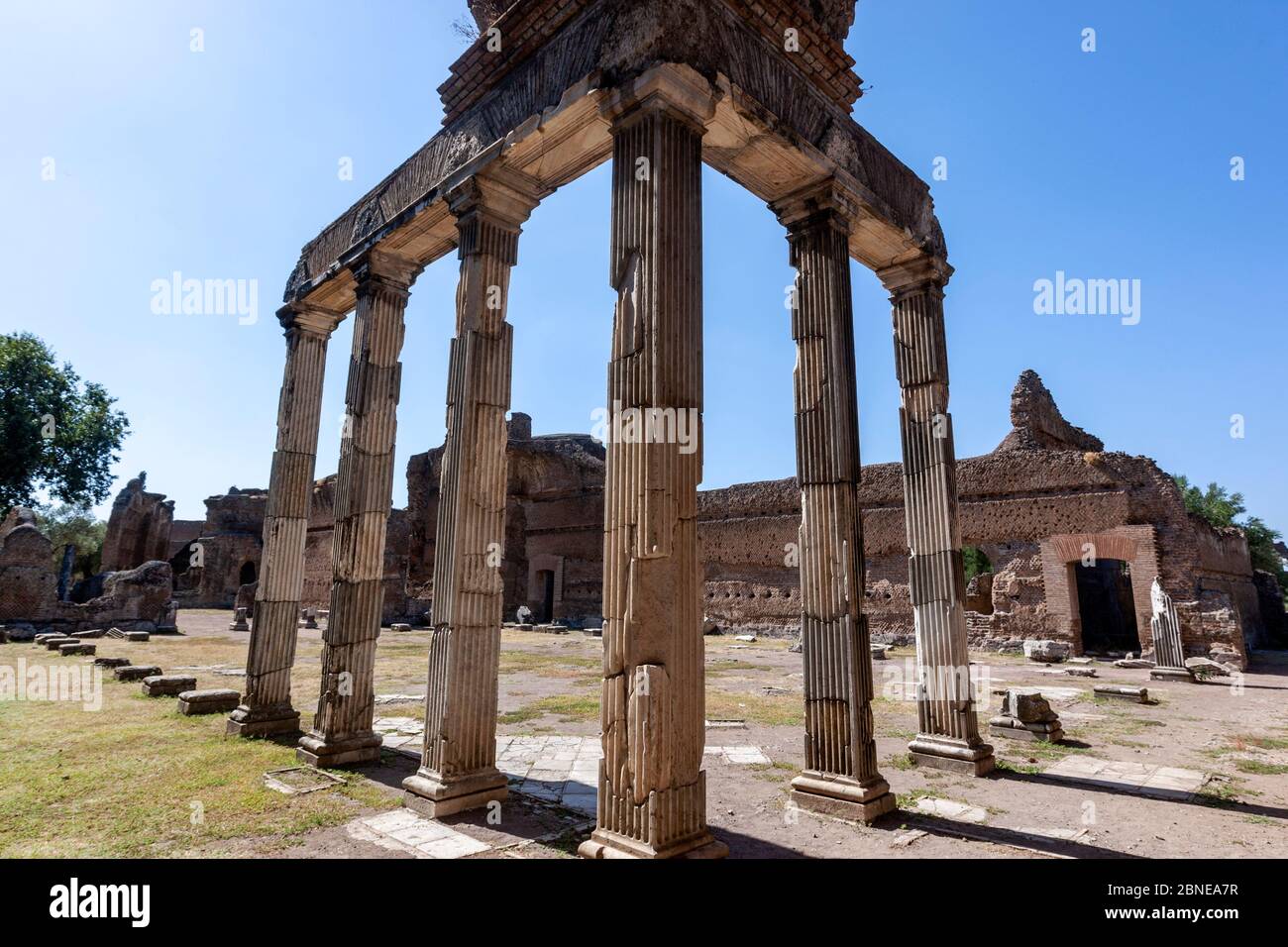 Building With Doric Pillars, Villa Adriana , Hadrian's Villa, Tivoli ...