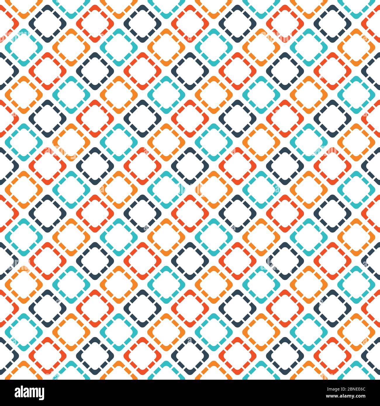 Multicolor Square dashed frame Vector seamless pattern. Modern stylish ...