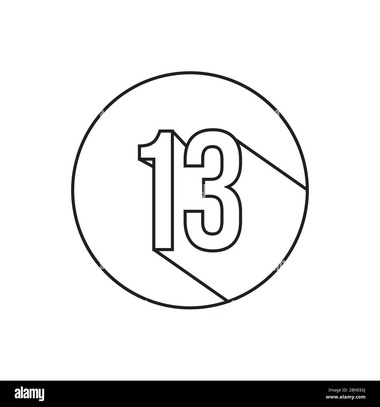 Thirteen Clipart