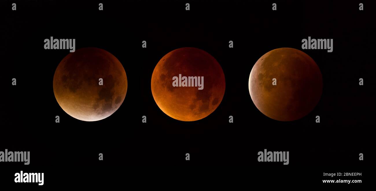 Total Lunar Eclipse of a Supermoon on September 28th 2015. Also called ...