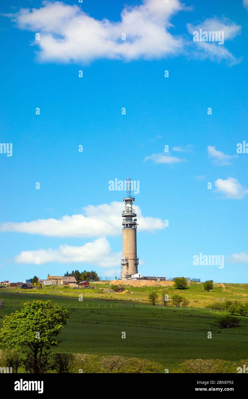 The BT telecommunications tower radio mast on Croker Hill Sutton Common ...