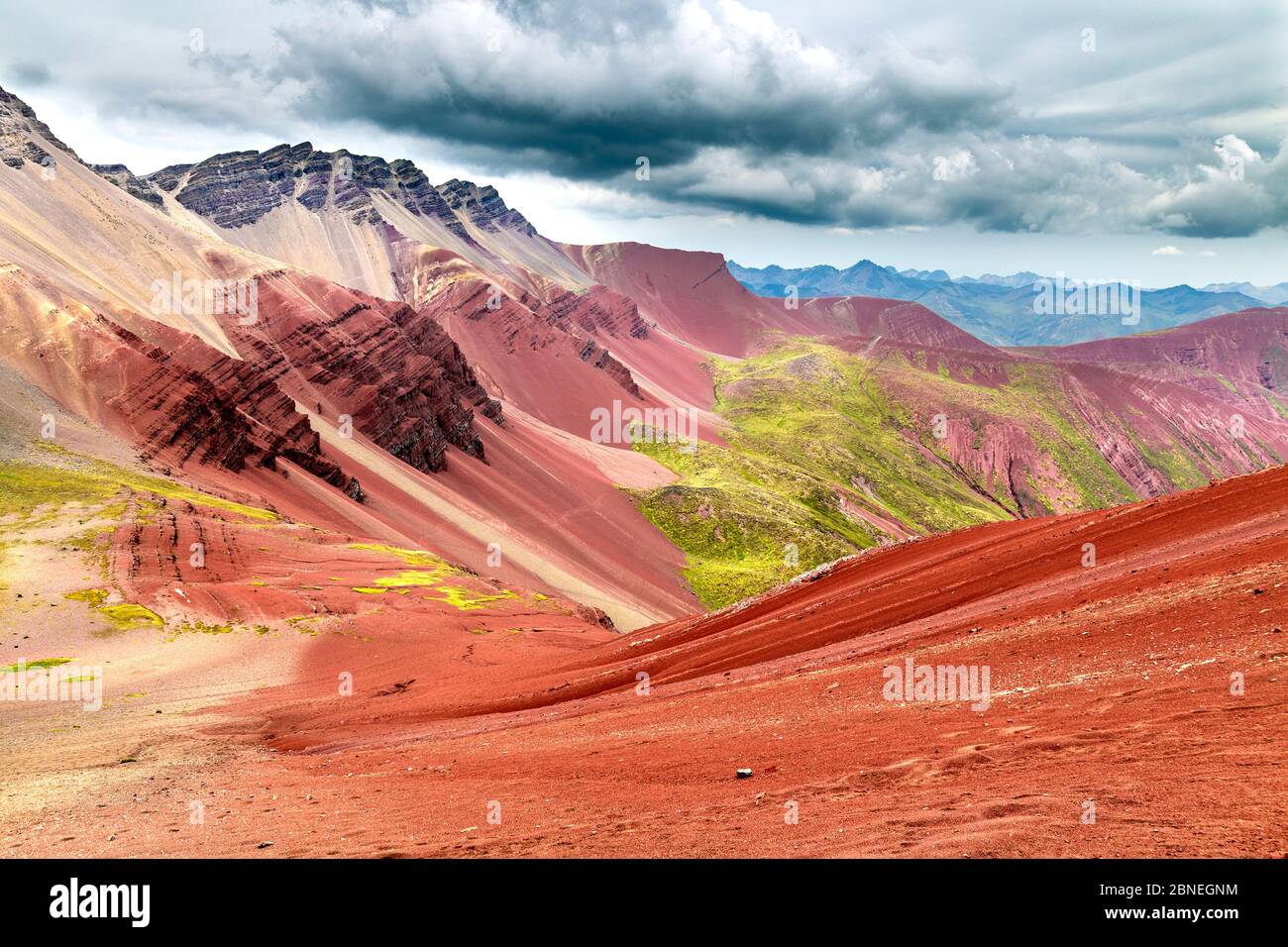 Red valley vinicunca rainbow mountain hi-res stock photography and ...