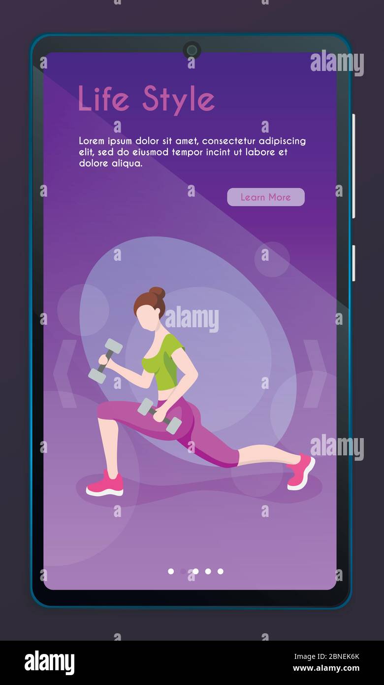 Fitness training. Female character Stock Vector Image & Art - Alamy