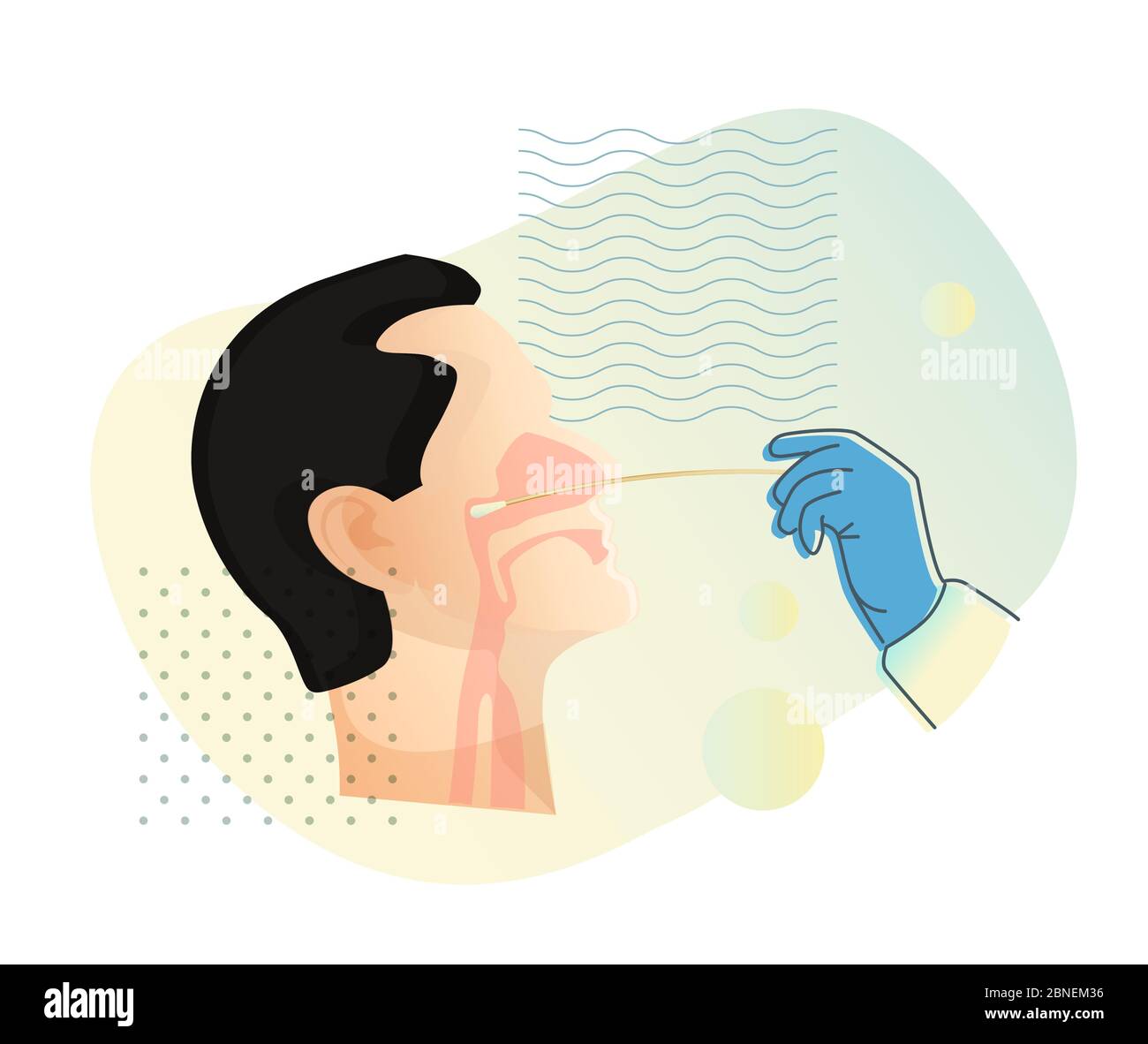 Nasal Swab Testing - Icon as eps 10 File Stock Vector Image & Art - Alamy
