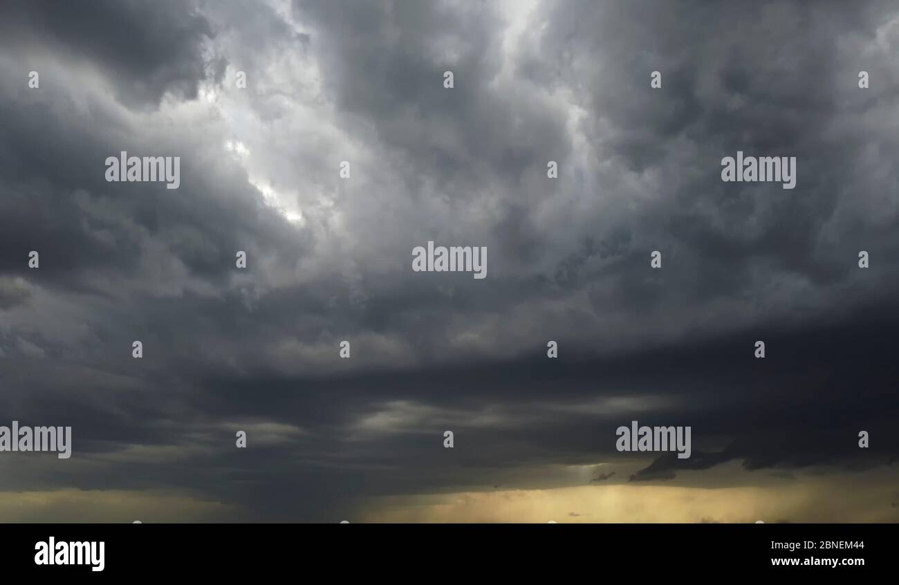 Dark clouds, dramatic storm background. Abstraction of weather ...