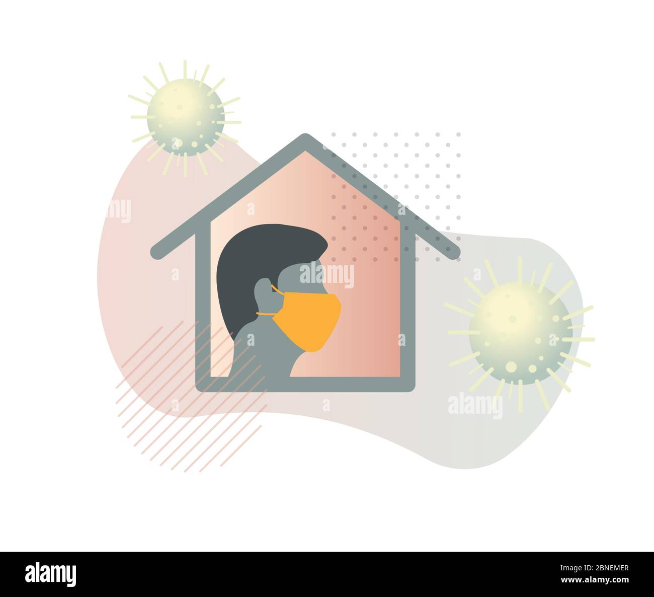 Home Quarantine - Icon as EPS 10 File Stock Vector Image & Art - Alamy