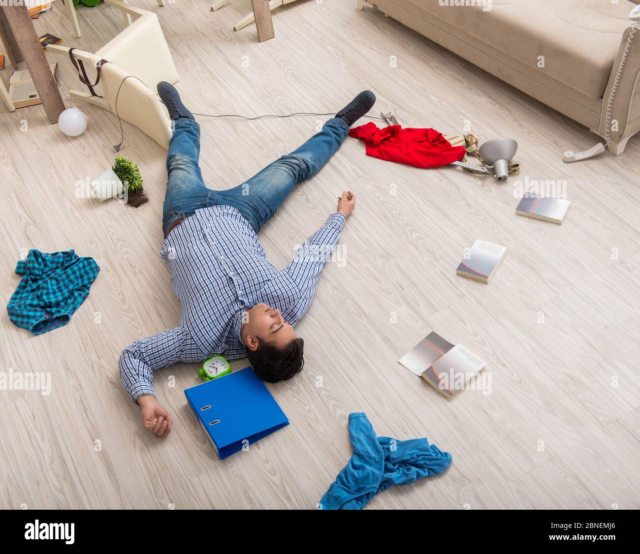 Dead man after burglary hi-res stock photography and images - Alamy
