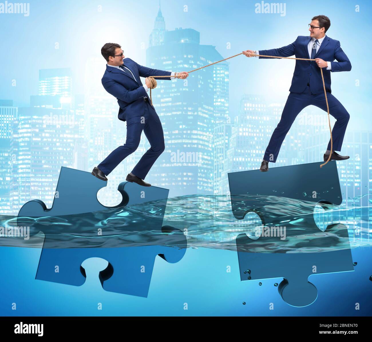The business concept of teamwork and competition Stock Photo - Alamy