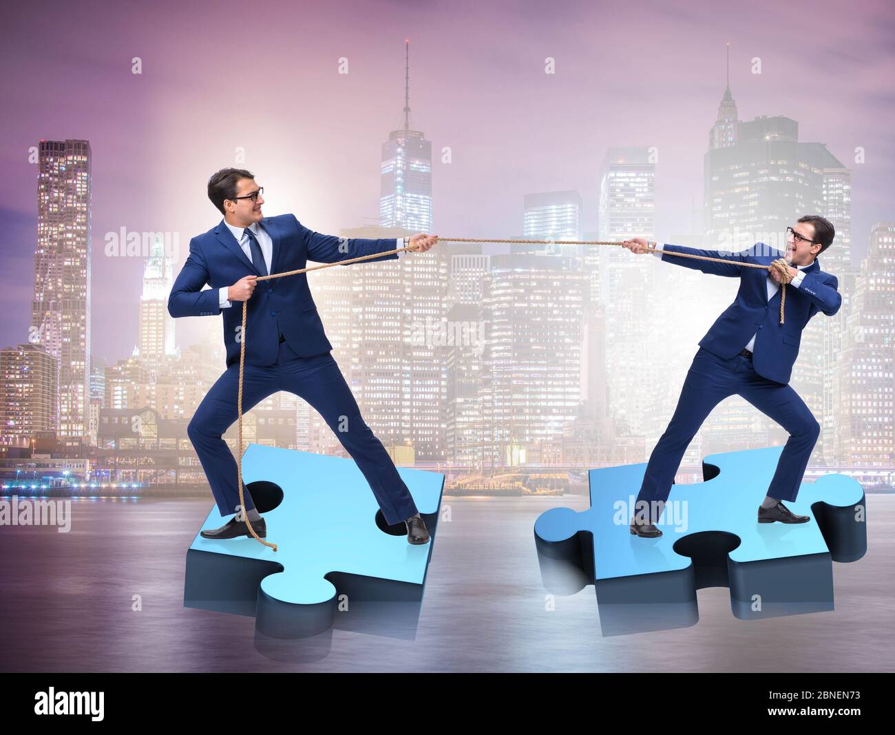The business concept of teamwork and competition Stock Photo - Alamy