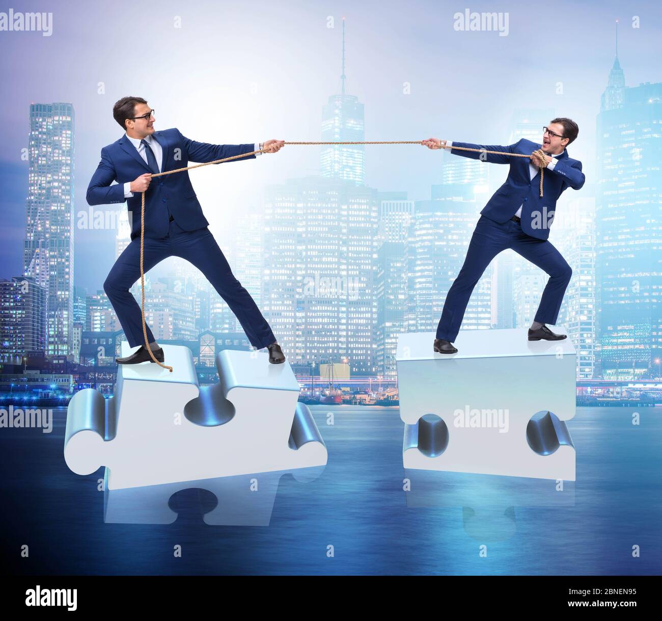 The business concept of teamwork and competition Stock Photo - Alamy