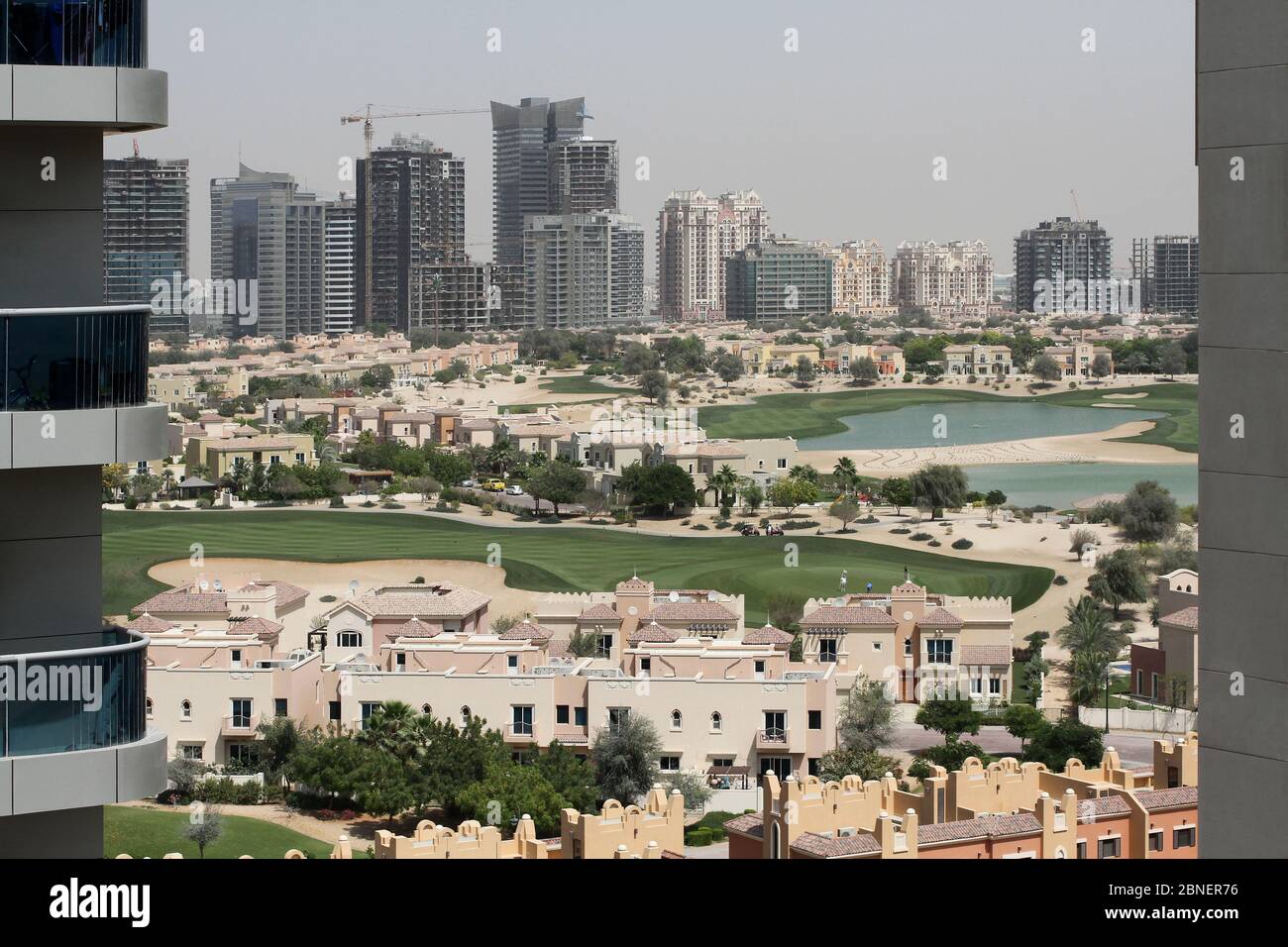The view from the window of a high-rise building on new buildings in ...