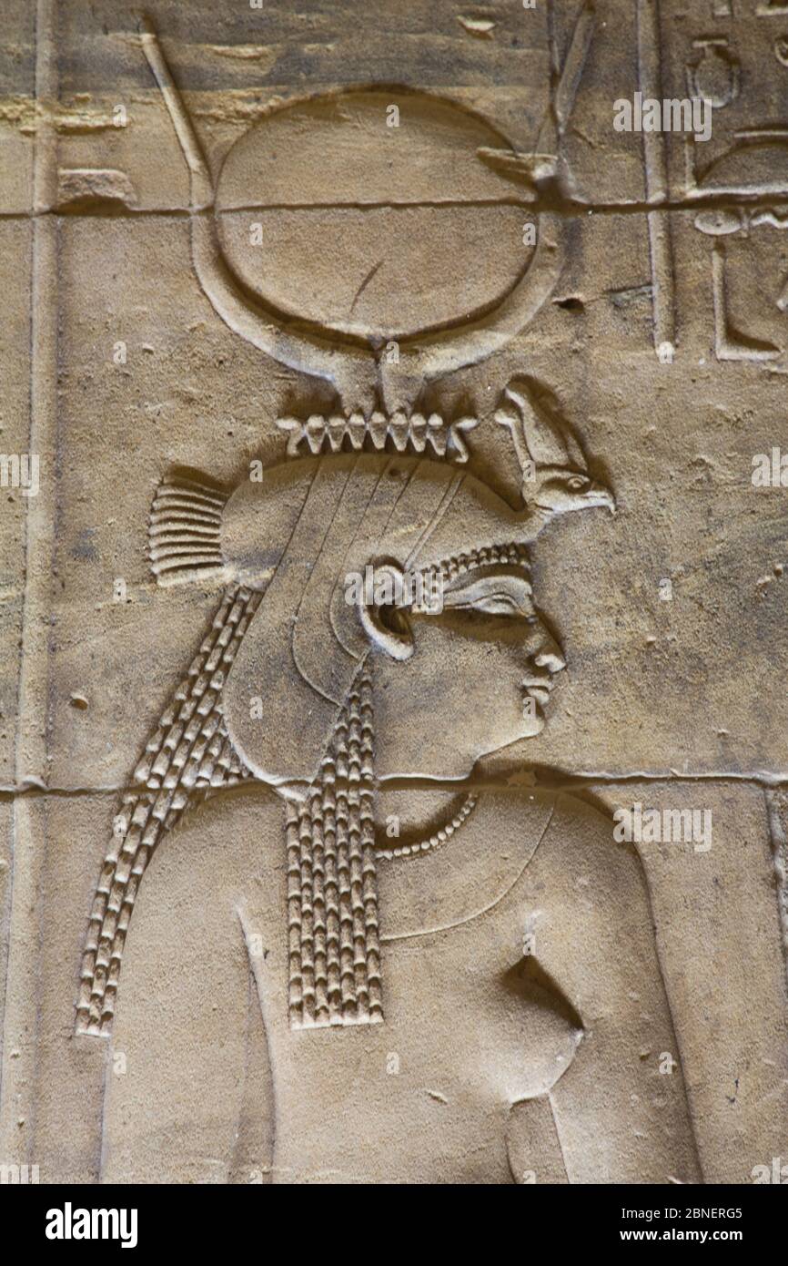 Reliefs of Goddess Isis, Sanctuary, Temple of Isis, UNESCO World ...