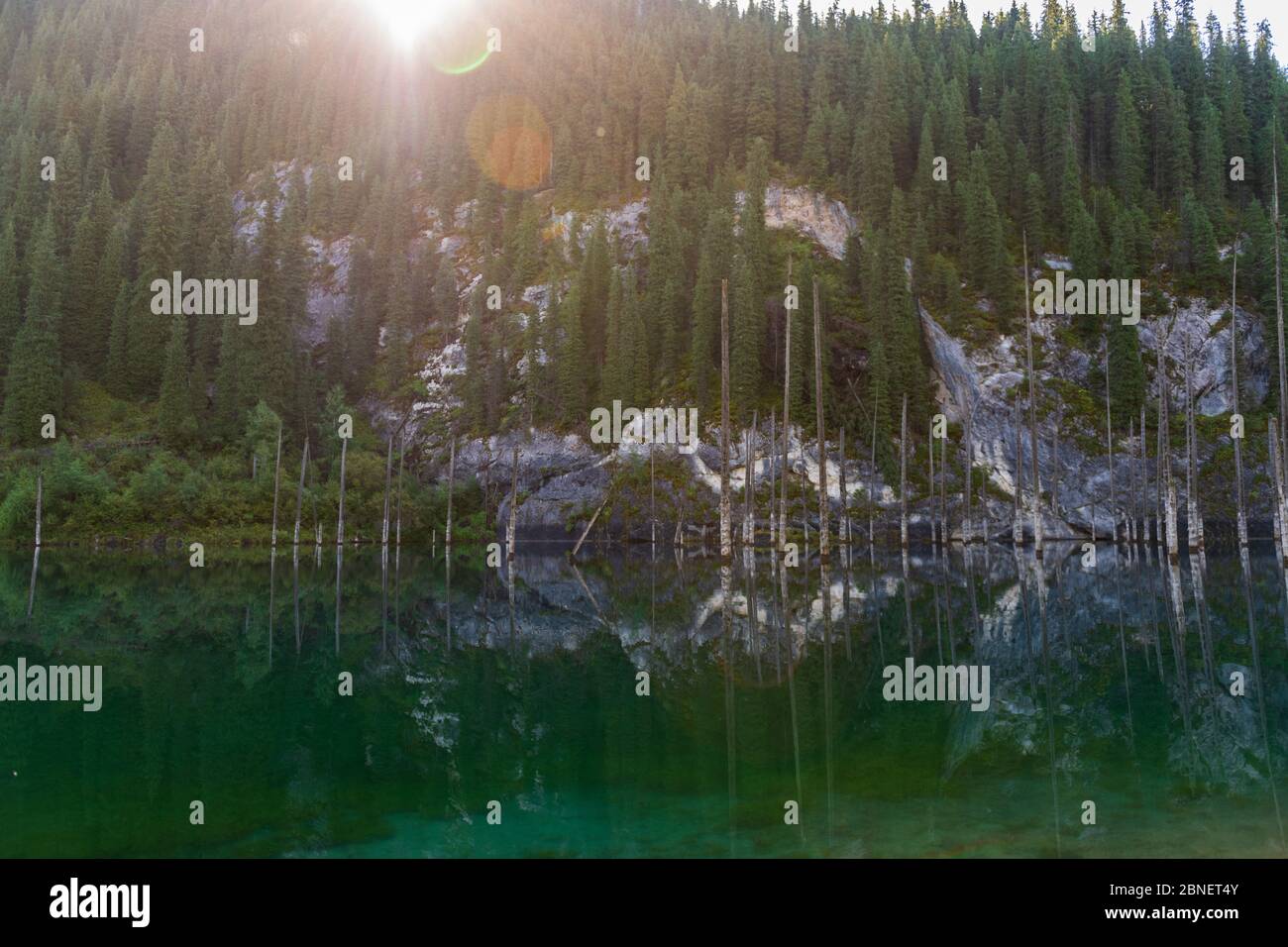 Panoramic view kolsai lakes hi-res stock photography and images - Alamy