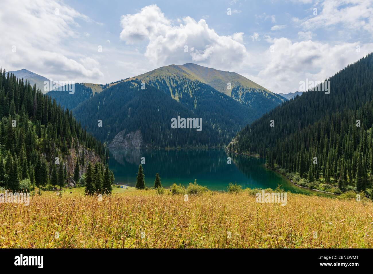 Kolsay lake - mountain lake in Kazakhstan Stock Photo - Alamy