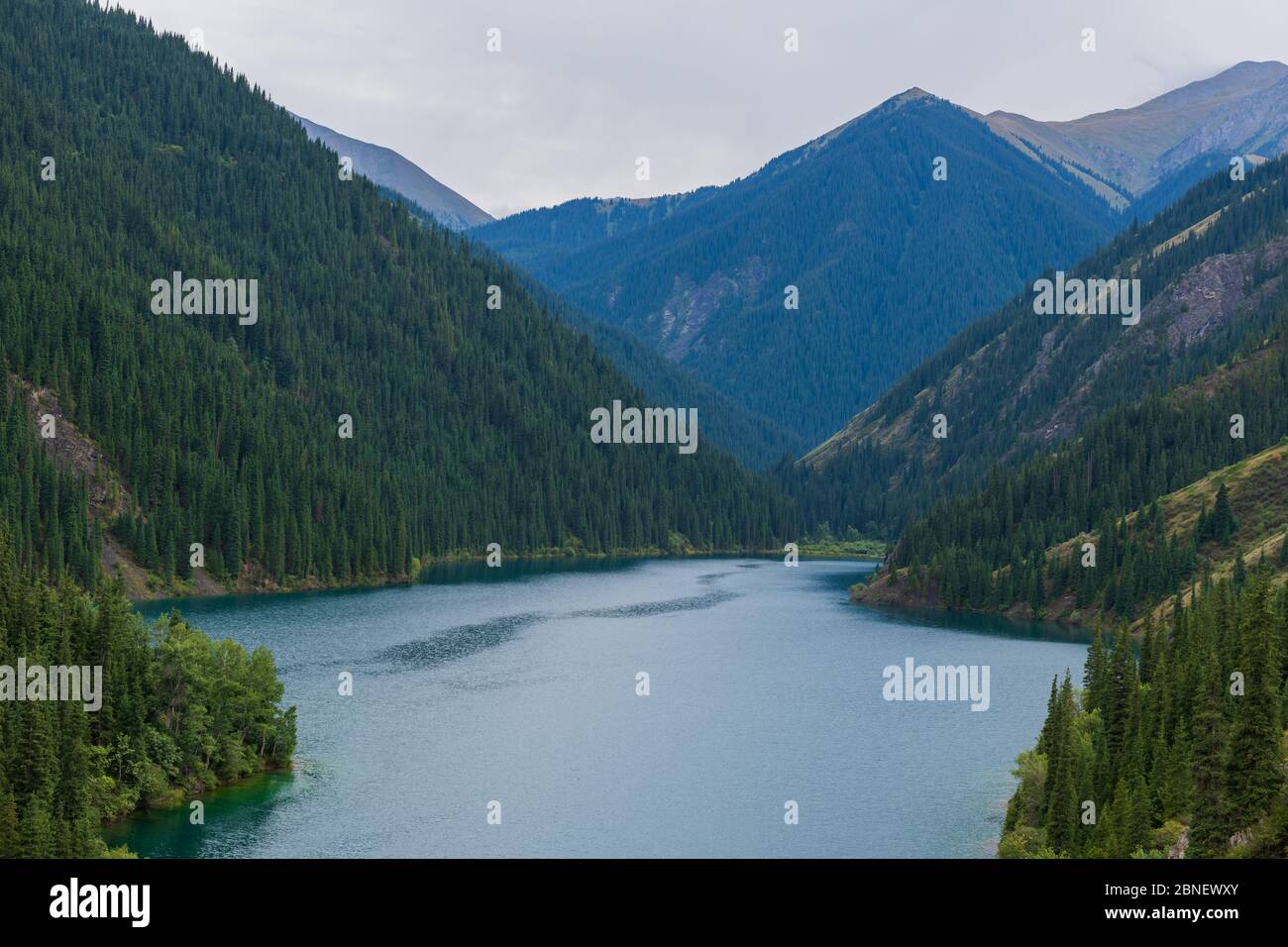 Kolsay lake - mountain lake in Kazakhstan Stock Photo - Alamy