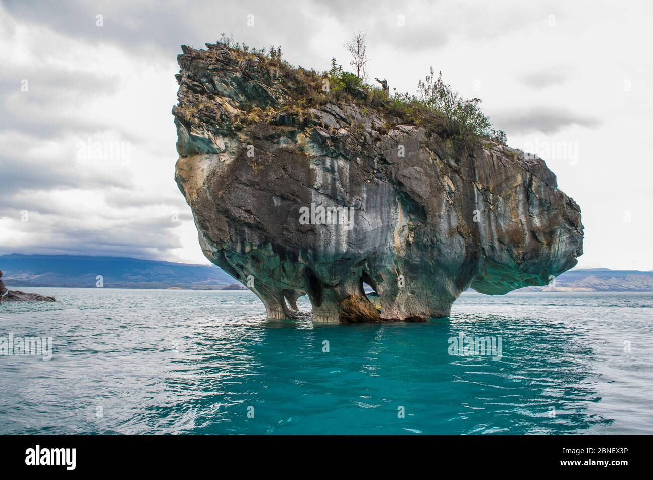 rock formation at Catedral de Marmol in Chile Stock Photo - Alamy