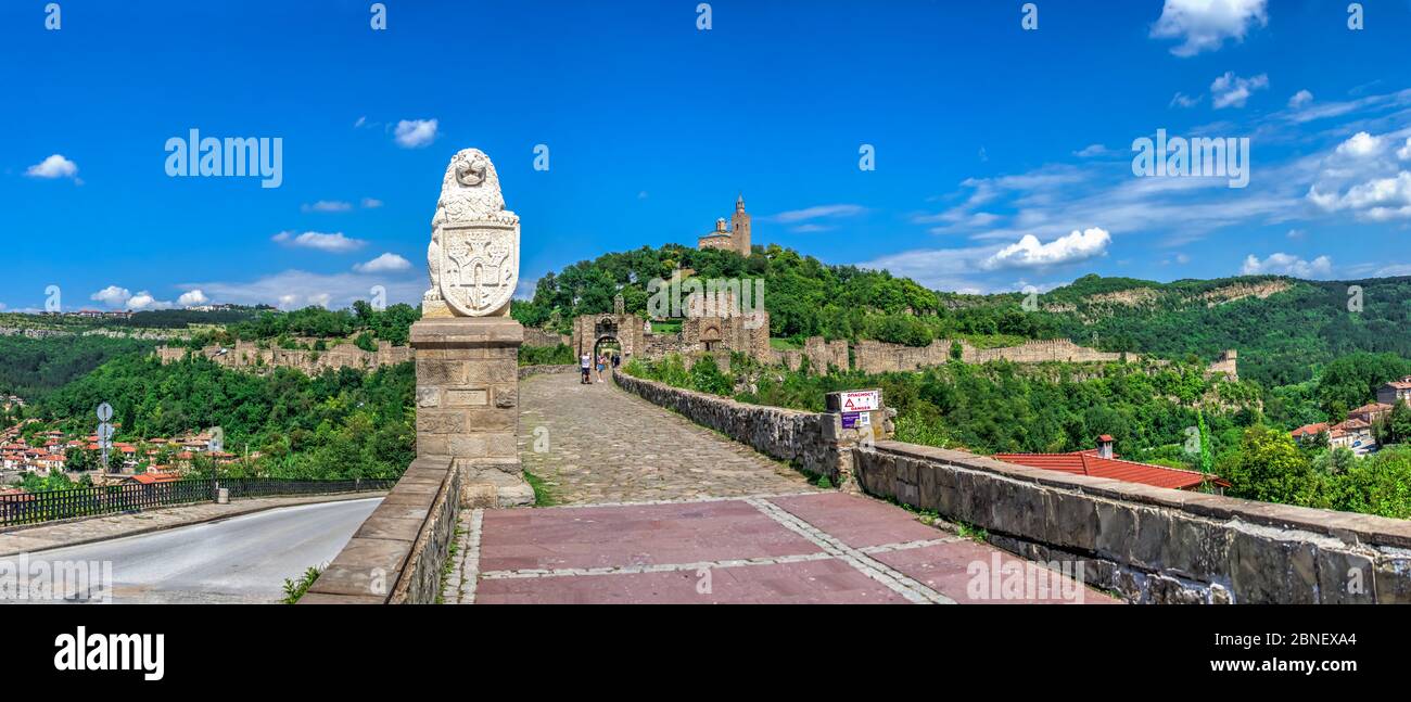 Entrance to the Tsarevets fortress with the Patriarchal Cathedral of ...
