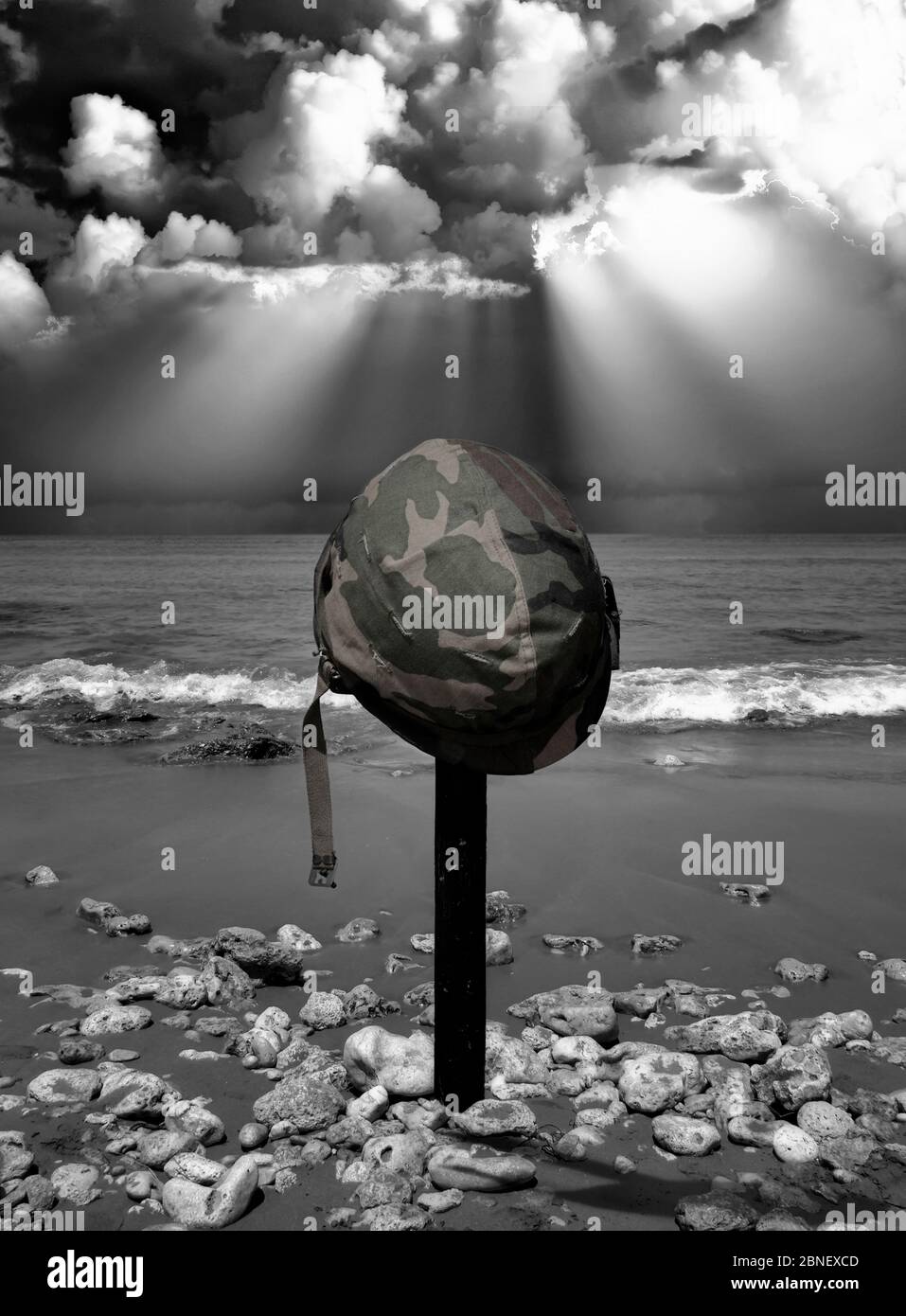 This image is in tribute to all those who have fallen in battle Stock ...